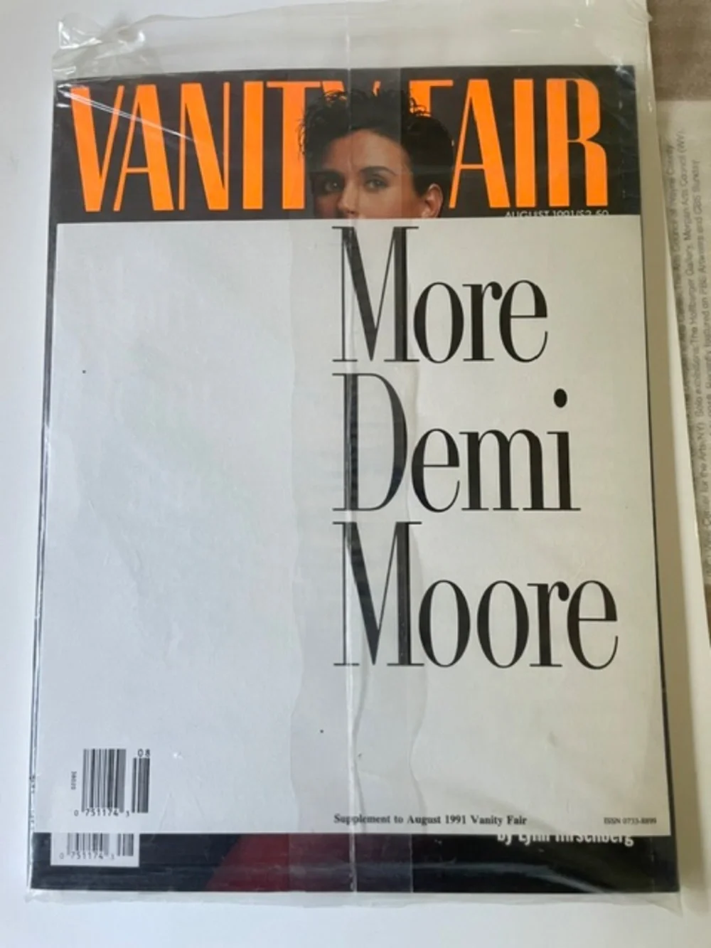 Vanity Fair | Other | Demi Moore On Vanity Fair Cover 991 | Poshmark